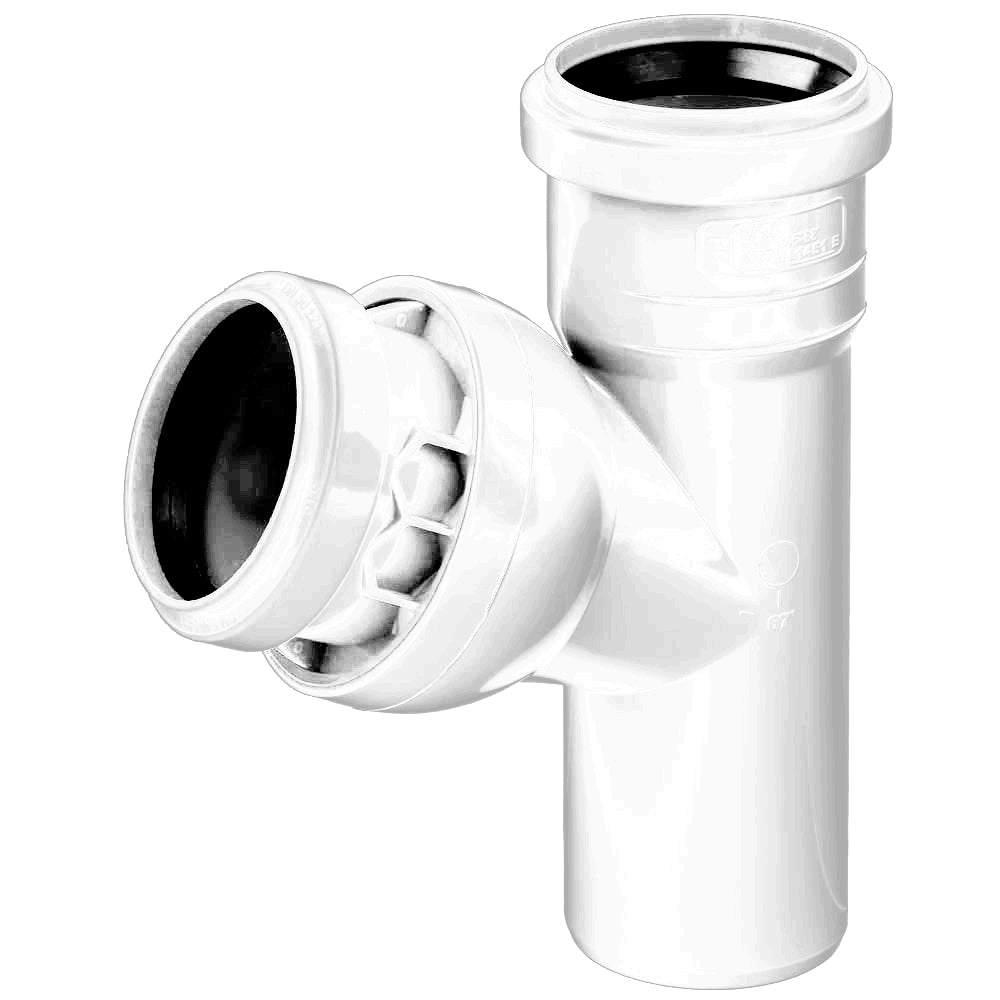 50mm Adjustable Tee T-Pipe Multi Plane Connector Drain Sewage System ...